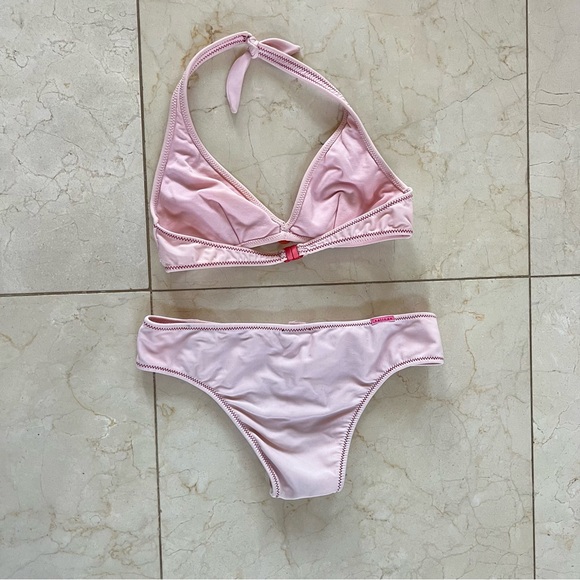 Salinas | Swim | Salinas Pink And Red Bikini Sz Large Top Sz Small ...